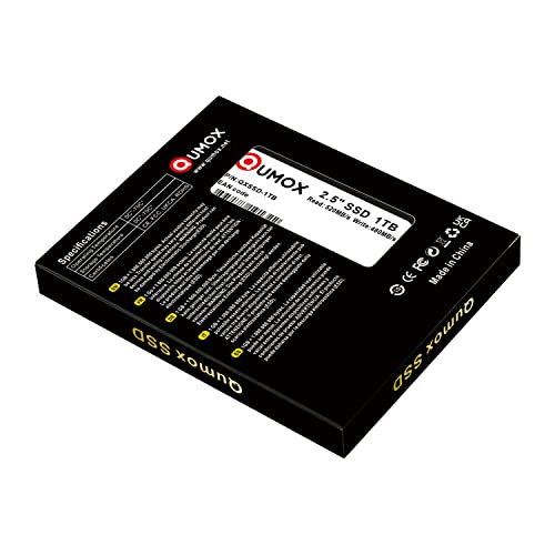 QUMOX 1TB SATA SSD - High-Speed Storage Solution with Read Speeds up to 520MB/s and Write Speeds up to 480MB/s