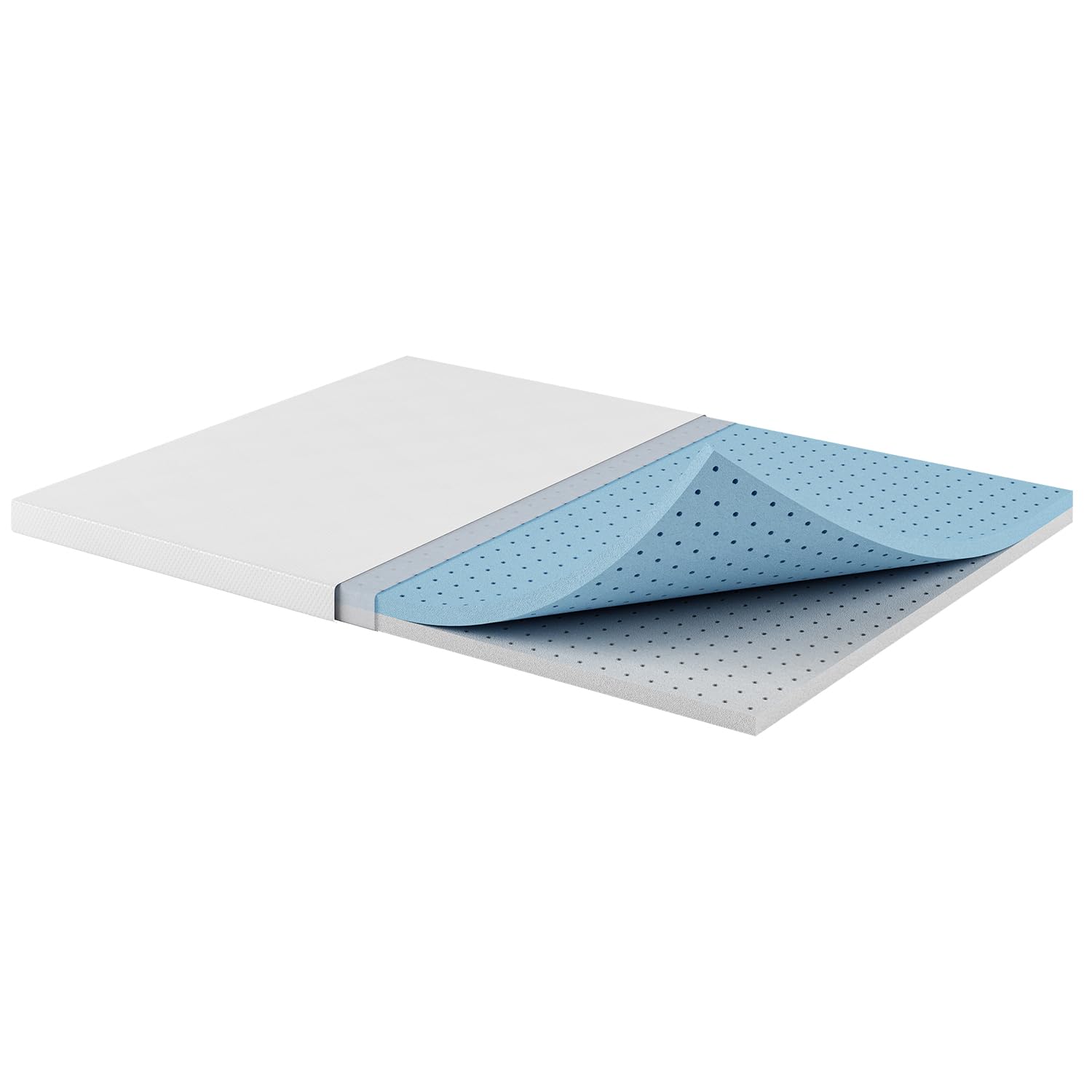 BedStory 3 Inch Memory Foam Mattress Topper Full Size,Firm Mattress Topper for Back Pain & Support,Special Cool Feeling Material Cover,Bed Topper with 2-Layer Ventilated Design,CertiPUR-US Certified