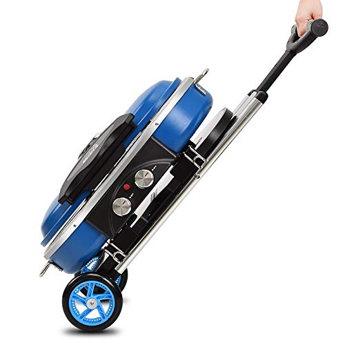 TONPOP Integrated Portable Trolley BBQ Grill Outdoor Camping Barbecue Grill Gas Stove Kebab Grill Camping Grill