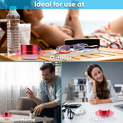 Pyle Portable Wireless BT Streaming Mini Speaker,Support Micro SD or TF Cards/USB Flash Driver/Line-in for MP3 Songs,Compatible with Audio Output Devices,with 3.5mm Audio Interface,Vigorous Bass