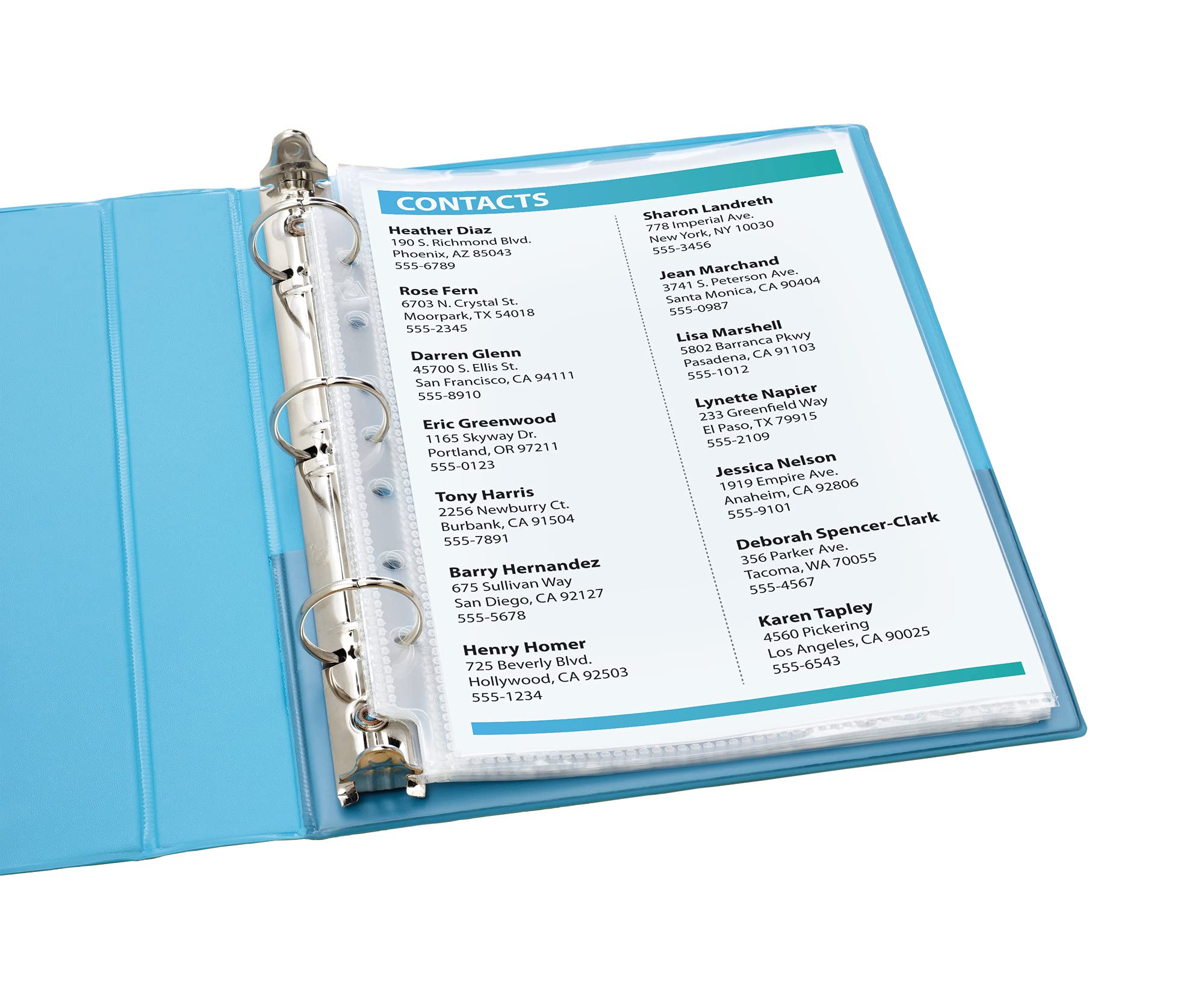 Avery Heavyweight Diamond Clear Sheet Protectors for Mini Binders, 8.5" x 5.5", Acid-Free, 25ct (77004)
