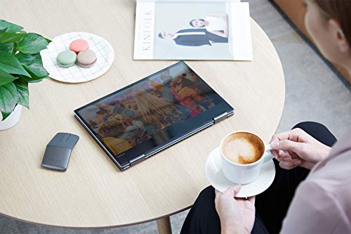 Lenovo Yoga Mouse with Laser Presenter, 2.4GHz Wireless Nano Receiver & Bluetooth 5.0, Award-Winning Ergonomic V-Shape, Adjustable 1600 DPI, Optical Mouse, GY50U59626, Iron Grey, gray