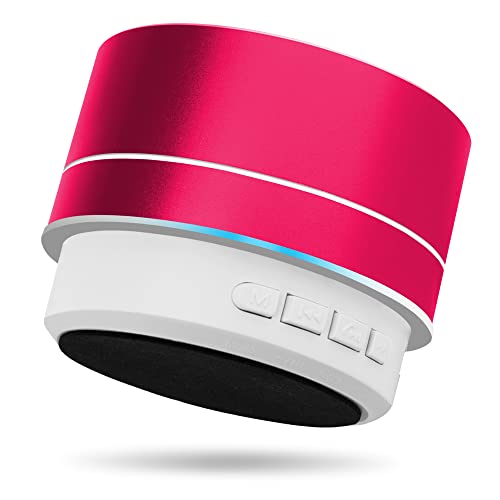 Pyle Portable Wireless BT Streaming Mini Speaker,Support Micro SD or TF Cards/USB Flash Driver/Line-in for MP3 Songs,Compatible with Audio Output Devices,with 3.5mm Audio Interface,Vigorous Bass