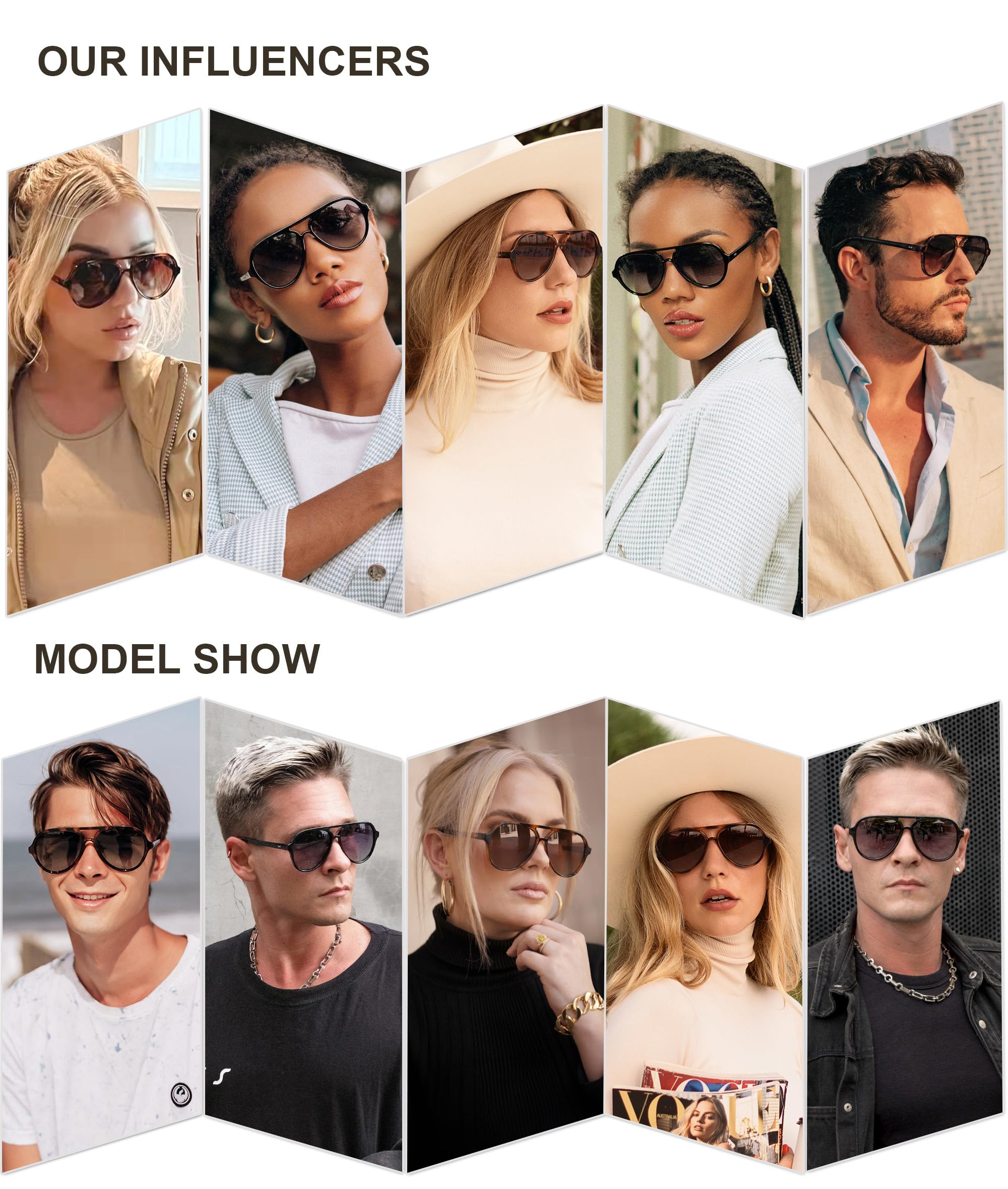 SOJOS Classic Polarized Aviator Sunglasses for Women Men, Retro Trendy Aviators Shades SJ2201, Orange/Gradient Yellow