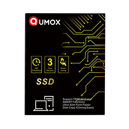 QUMOX 1TB PCIe NVMe M.2 Internal Solid State Drive SSD - Ultra-Fast Read Speed 2000MB/s, Write Speed 1600MB/s