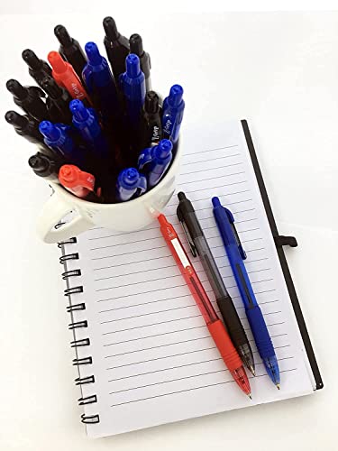 Zebra Pen Zebra Pens Z Grip - 28 Pack Ink Pens, Retractable Ballpoint Z-grip Fine Point 0.7 mm 14 Black & Blue Writing for School College Office Home Use., 28 Count (Pack of 1)