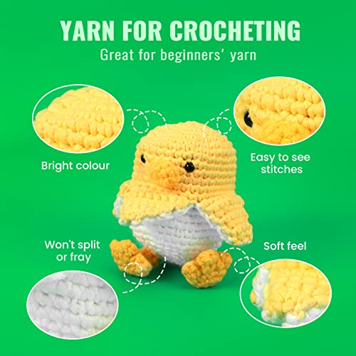 Pllieay Red Cotton Yarn, 4x50g Crochet Yarn for Crocheting and Knitting, Cotton Yarn for Beginners with Easy to See Stitches for Beginners Crocheting and Knitting