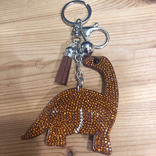 Bling Dinosaur Keychain Accessories for Women, Cute Keychains for Women, Purse Charms for Handbags, Car Keys Keychain