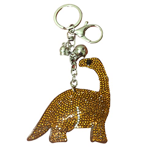 Bling Dinosaur Keychain Accessories for Women, Cute Keychains for Women, Purse Charms for Handbags, Car Keys Keychain
