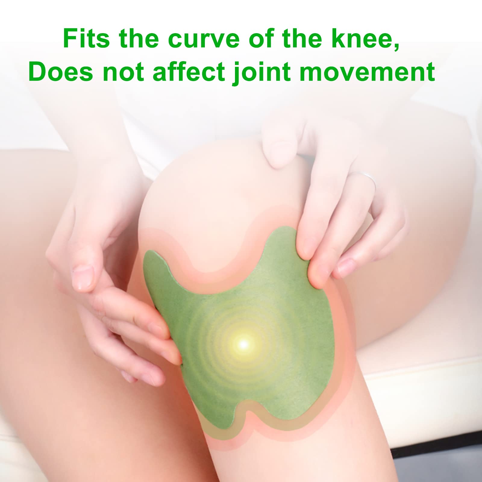 SHIFAKOU Knee Joint Patch, Natural Ingredients Knee Care Patches, Herbal Patch for Knee Joint Care, Long Lasting Care of Knee Joint Uncomfortable -1 Bags/12 Pcs