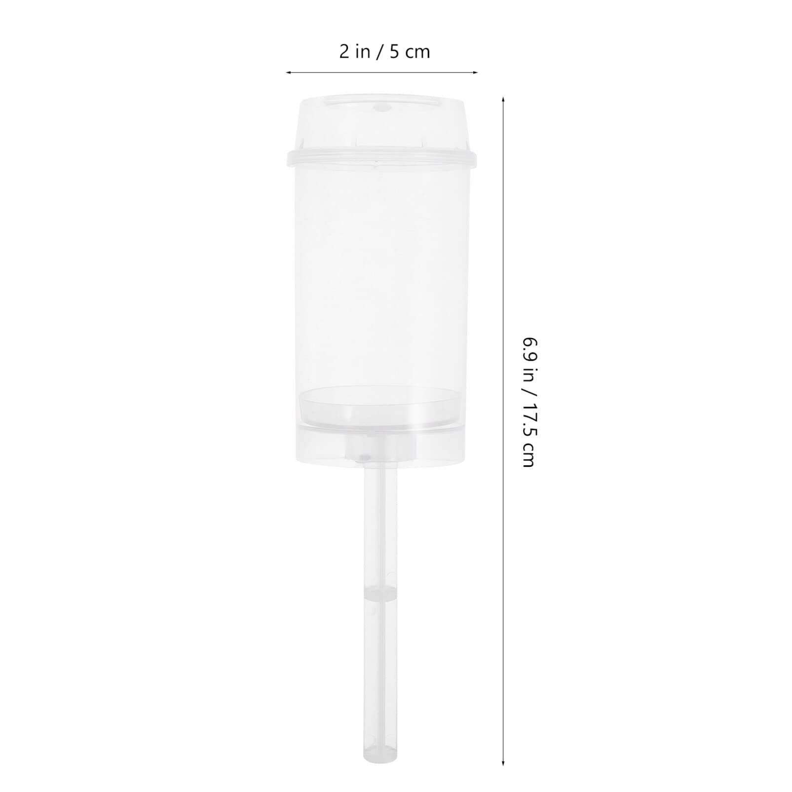 Angoily 30pcs Round Push-Up Cake Shooter Plastic Clear Cake Holder Push Pops Cake Container with Lid DIY Cake Holder Cup for Home Store for Ice Cream, Cake, Dessert