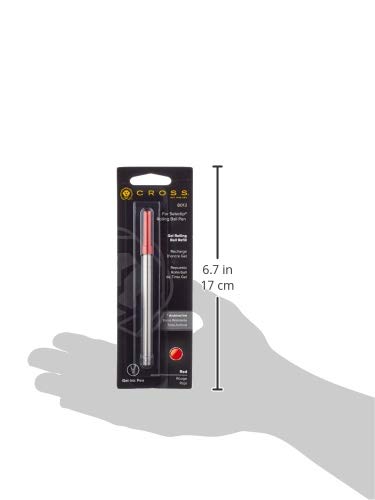 Cross Gel Ink Rolling Ball Refill for Selectip Pens, Medium - Red