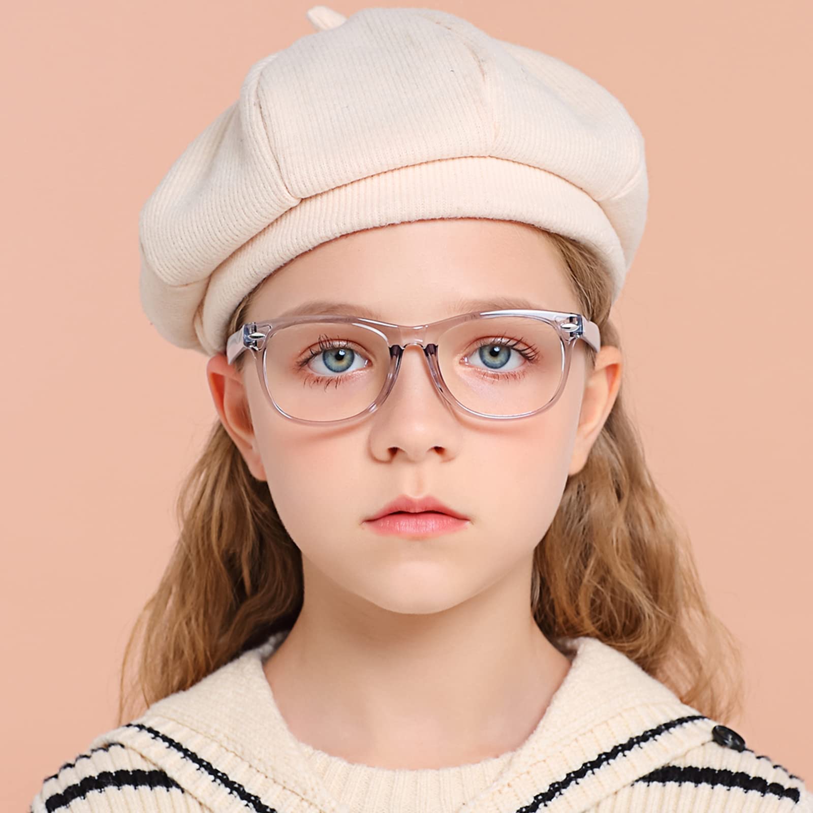 FANNYGO 3 Pack kids Blue Light Blocking Glasses For Girls And Boys Computer Blue Light Blocking Glasses For Age 3-9 (Black + Dark blue + Light blue)