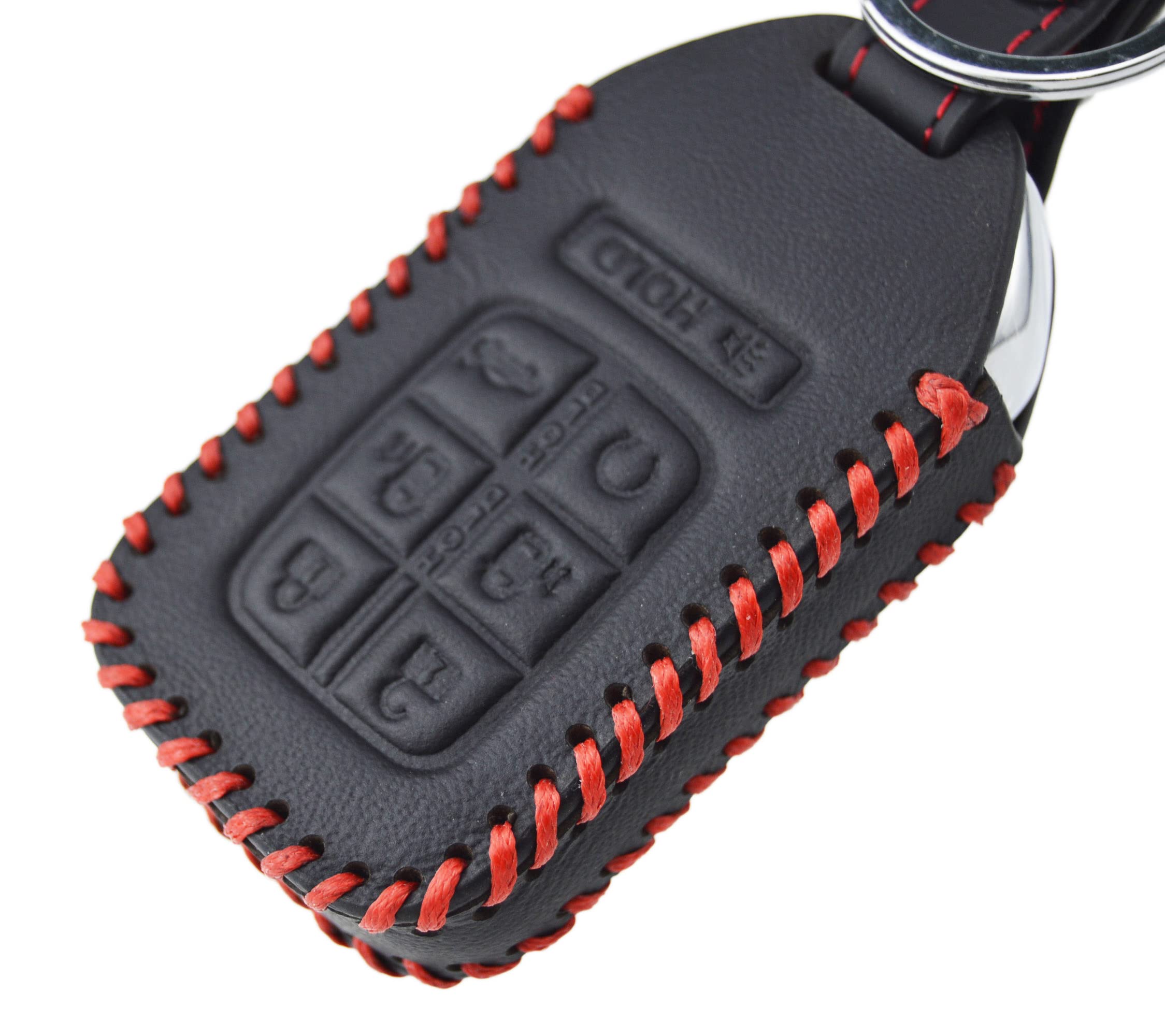 Handmade Stitching Leather Key Cover for Honda Odyssey Elite Ex 7 Buttons 2024 2023 2022 2021 2020 2019 2018..