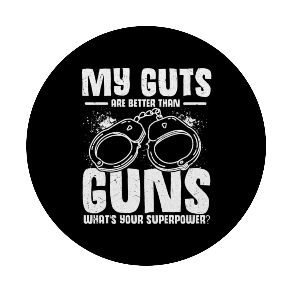 Corrections Officer Decor Gear Thin Silver Line Correctional PopSockets Swappable PopGrip