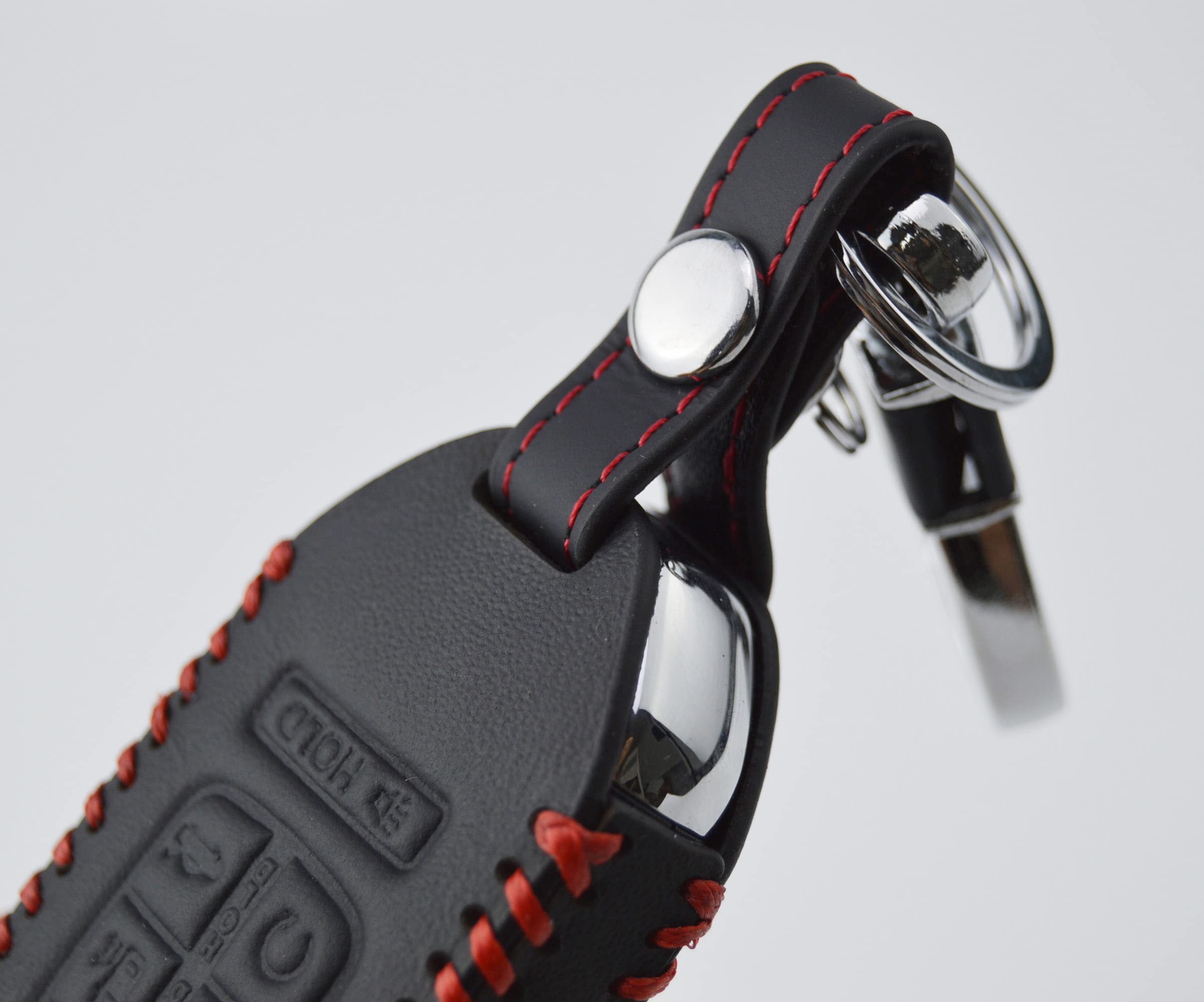 Handmade Stitching Leather Key Cover for Honda Odyssey Elite Ex 7 Buttons 2024 2023 2022 2021 2020 2019 2018..