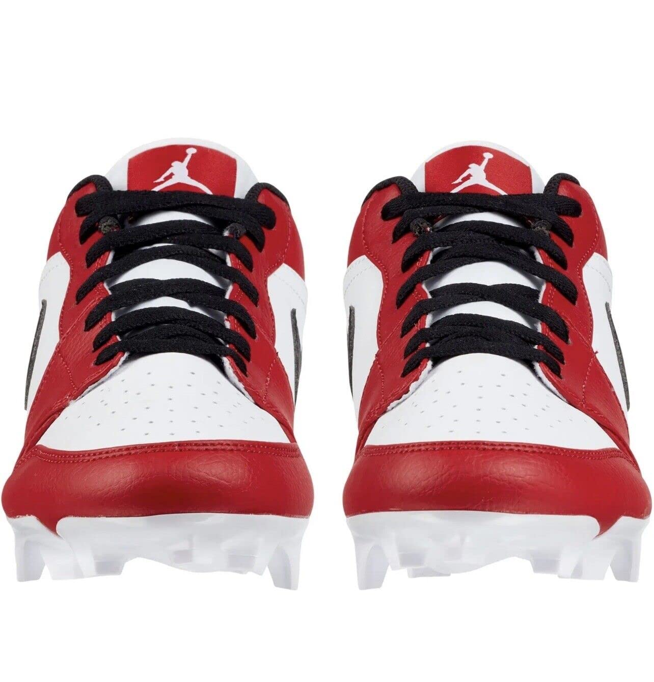 Nike Men's Cleats, White Black Variants Red, 9.5