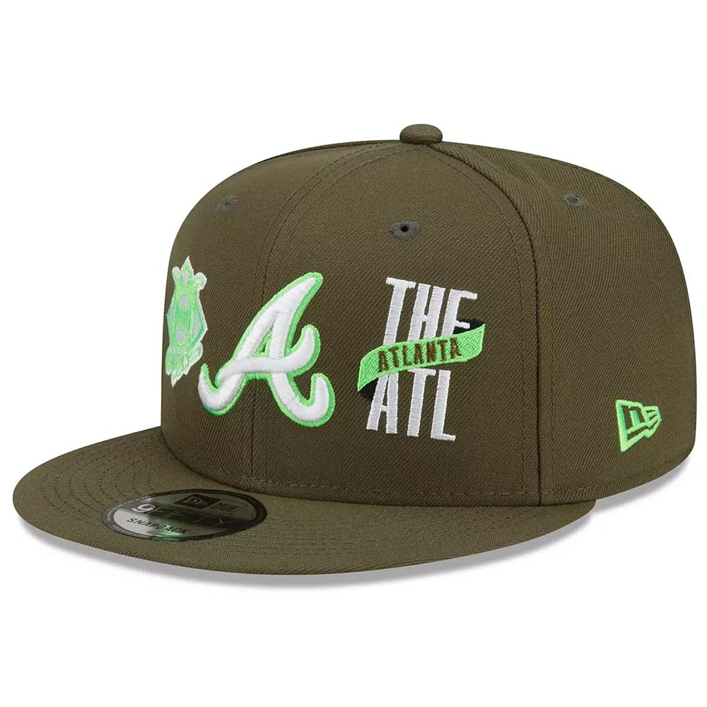 New Era Atlanta Braves 9FIFTY 1995 World Series Multi Patch Retro Hook Snapback Cap, Hat