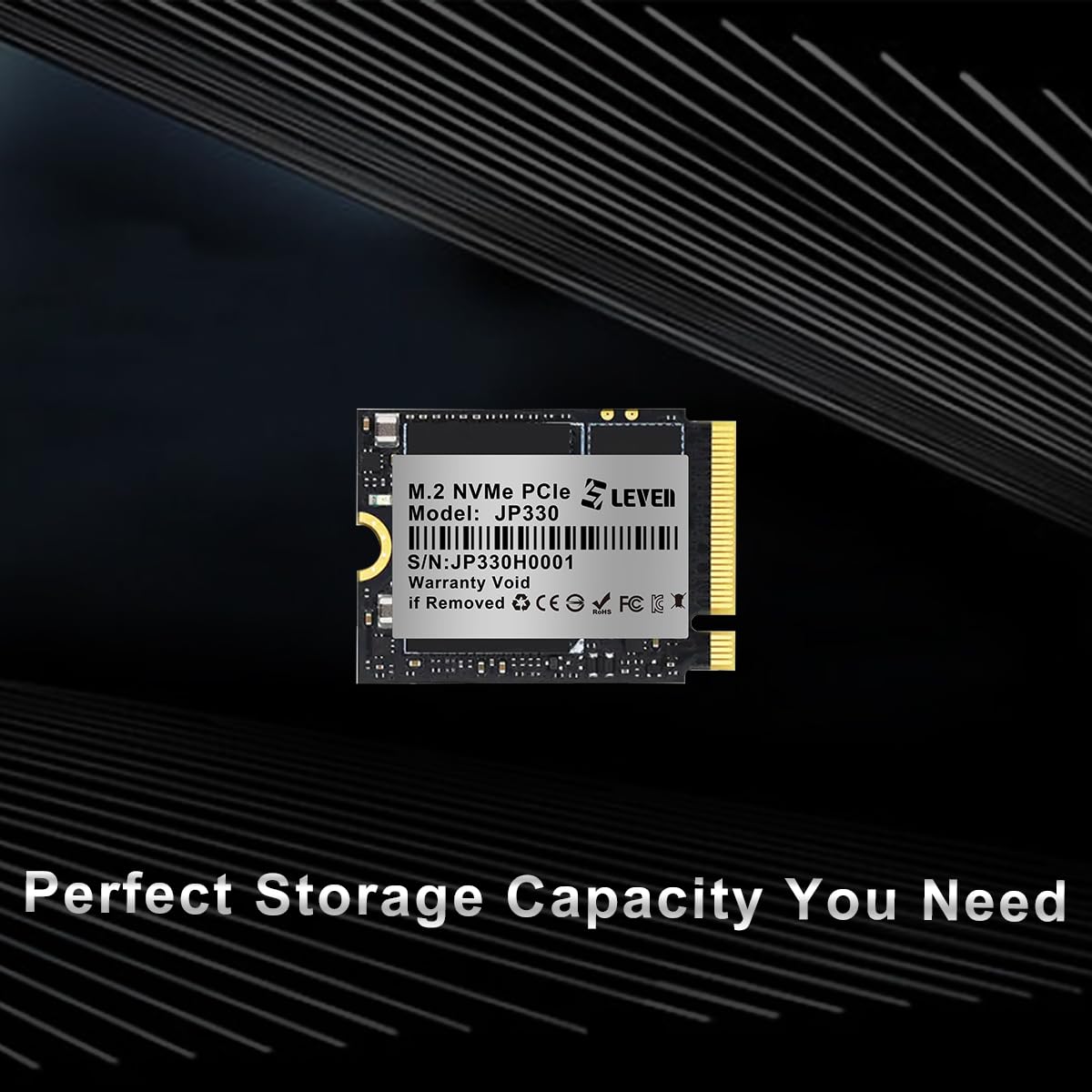LEVEN JP330 1TB M.2 2230 SSD NVMe PCIe Gen 3x4 Internal Solid State Drive Compatible with Steam Deck, Microsoft Surface pro 9/pro 8/pro 7+/pro X/laptop3/laptop4/laptop go/book3