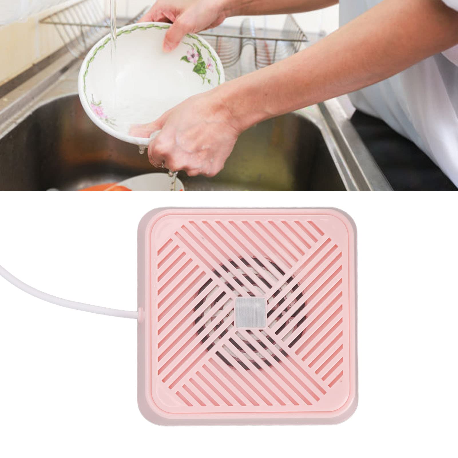 JTLB Portable Washing Machine,Mini Dishwasher,Sound Vibration Electrolytic Water Purification Ip67 Waterproof Portable USB Dishwasher ()