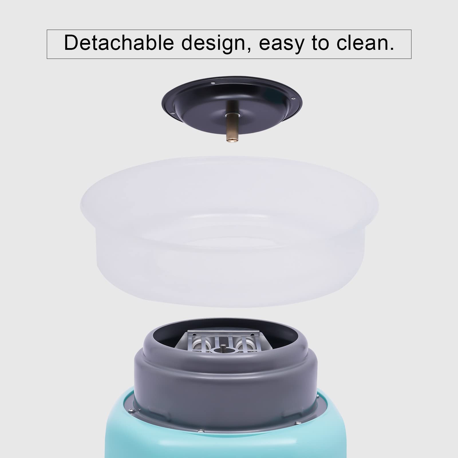 SNKOURIN Cotton Candy Machine, Electric Cotton Candy Maker with Sugar Scoop and Candy Sticks, Nostalgia Cotton Candy Machine for Kids Birthday Family Party Gift