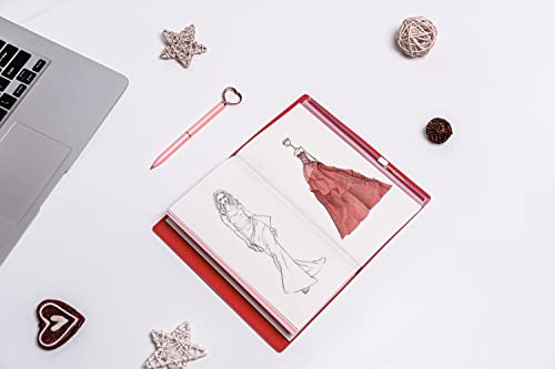 To My Granddaughter’s Gift - Pink Leather Journal+Heart Diamond Pen Set ,Engraved Notebook Writing Journal,Refillable Notepads,Travel Diary Graduation Back to School,Christmas,Birthday Gifts for Girls(7.9"x4.7") (To Granddaughter Journal)