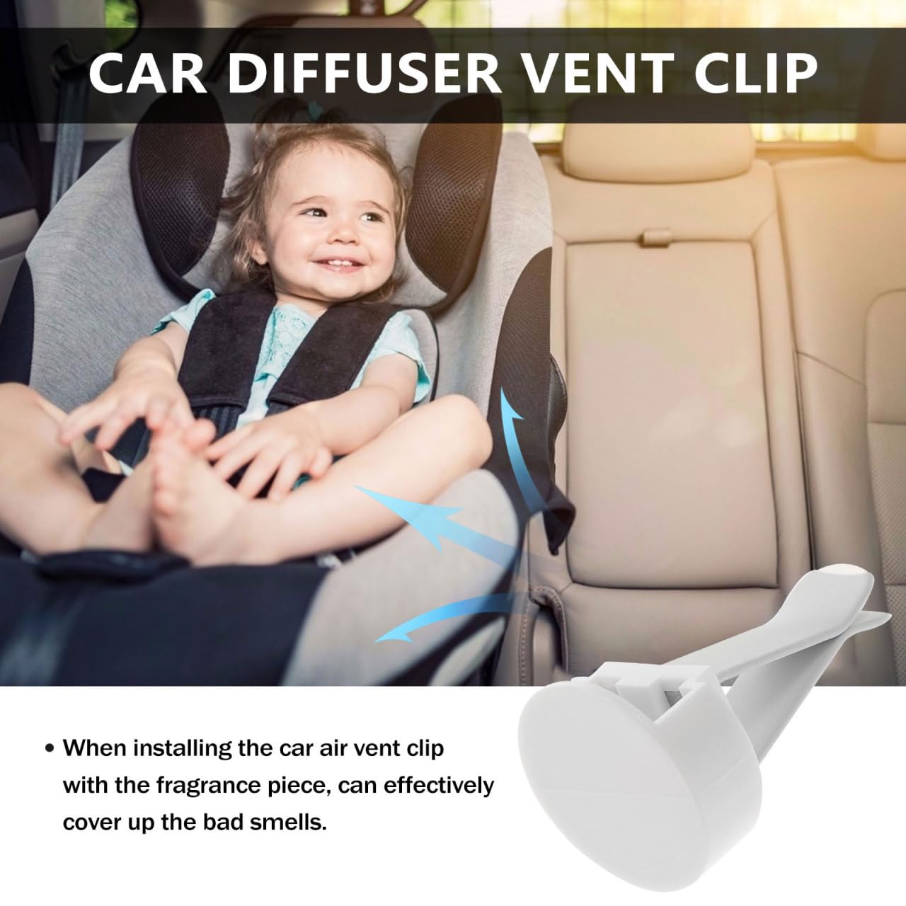 Veemoon 100pcs Air Outlet Clip Automatic Air Accessories Vent Clip for Home Car Vent