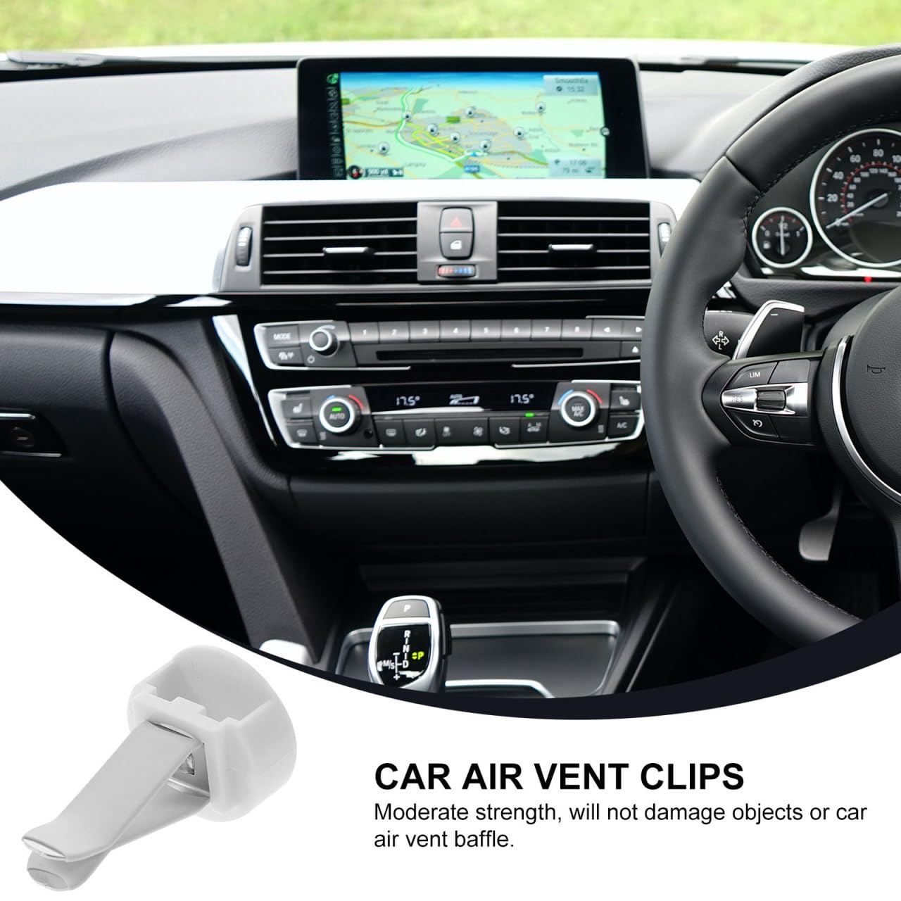 Veemoon 100pcs Air Outlet Clip Automatic Air Accessories Vent Clip for Home Car Vent