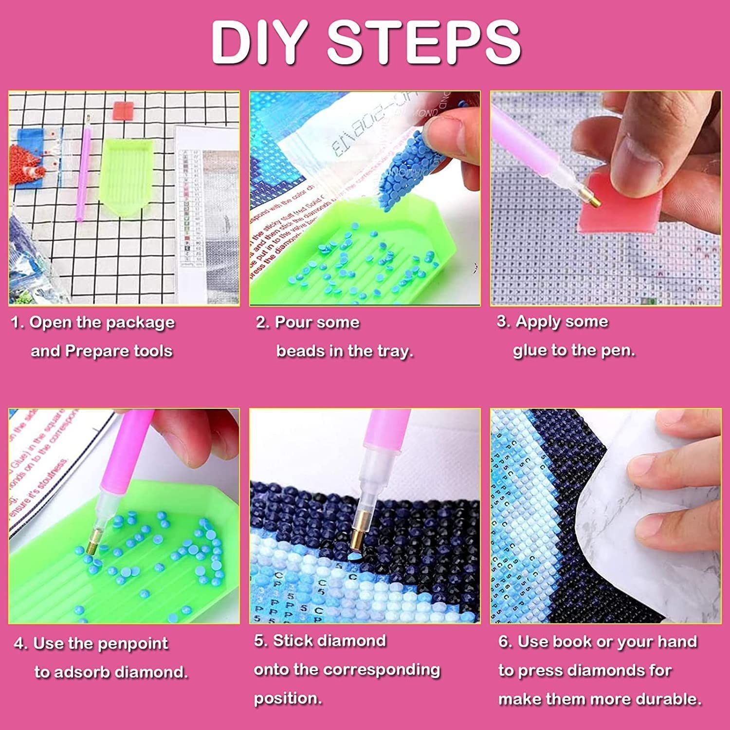 RYMILIE Diamond Painting Kits for Adults - Vase DIY 5D Diamond Art Kits Full Drill Diamond Dots Paintings with Diamonds Gem Art and Crafts Home Decor 【13.78x13.78inch】