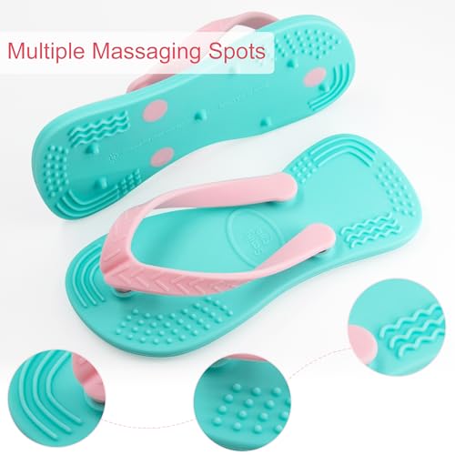 Smily Mia Flip-Flop Teething Toys, Silicone Teether for 3M+, Chewing Toys for Babies Teething Pain Relief, Silicone Baby Shoes, Right Foot Pink