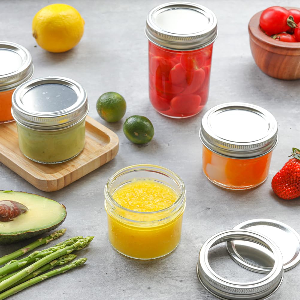 6Pcs Jars with Lids Portable Travel Size Containers for Household Storage Crafts and Cosmetics