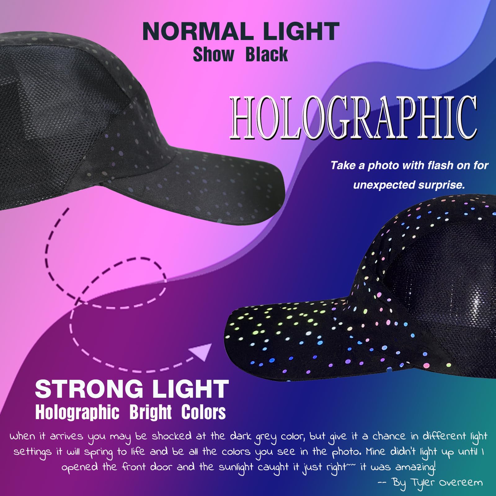 Women Quick Drying Baseball Cap Sun Hats Mesh Lightweight UV Protection for Outdoor Sports - Polka Dot Black