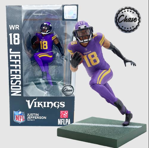 Justin Jefferson (Minnesota Vikings) CHASE Imports Dragon NFL 6" Figure Series 3