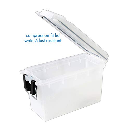 Logix 12535 Stackable Craft Storage Box with Handle, Locking Art Supply and Flambeau Outdoors 6009TD Lil' Brute Fishing Tackle and Gear Box with Lift-Out Tray