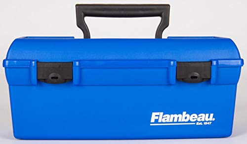 Logix 12535 Stackable Craft Storage Box with Handle, Locking Art Supply and Flambeau Outdoors 6009TD Lil' Brute Fishing Tackle and Gear Box with Lift-Out Tray