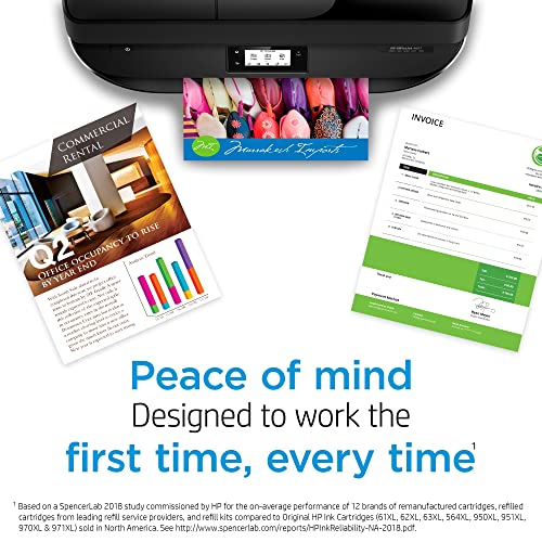 HP 64XL Black High-yield Ink Cartridge | Works with HP ENVY Inspire 7950e; ENVY Photo 6200, 7100, 7800; Tango Series | Eligible for Instant Ink | N9J92AN