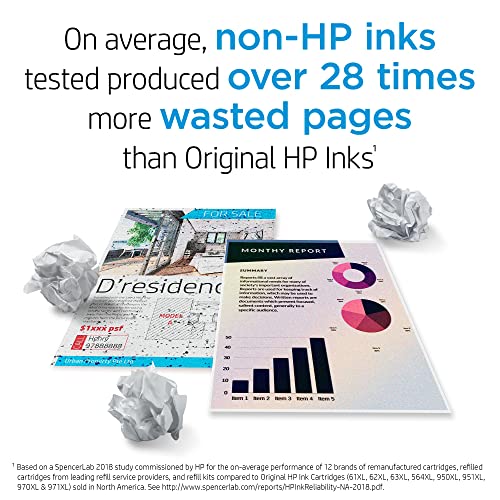 HP 64XL Black High-yield Ink Cartridge | Works with HP ENVY Inspire 7950e; ENVY Photo 6200, 7100, 7800; Tango Series | Eligible for Instant Ink | N9J92AN