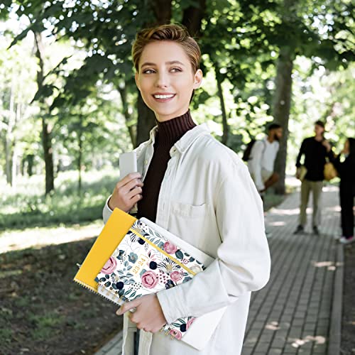 Planner 2023-2024 - Jul.2023 - Jun.2024, 2023-2024 Planner, Academic Planner 2023-2024, 2023-2024 Planner Weekly & Monthly with Tabs, 6.3" x 8.4", Hardcover with Back Pocket + Twin-Wire Binding, Daily Organizer - Petunia