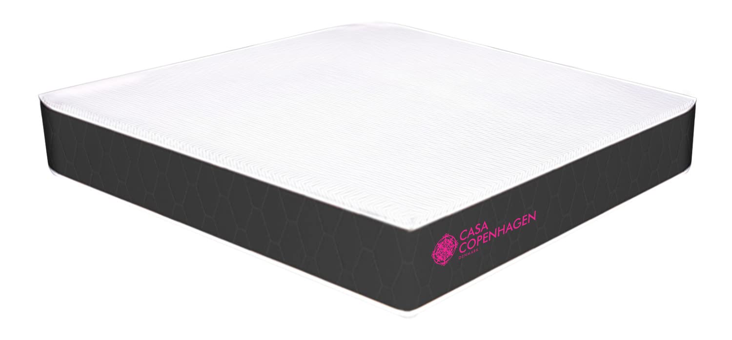 CASA COPENHAGEN Designed in Denmark 6 Inch Cool Fusion Memory Foam Mattress Pressure Relieving, 75 x 39 inches,Bed-in-a-Box - Twin