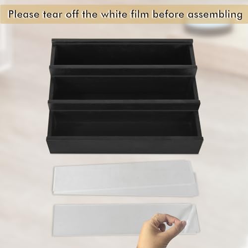 Wood Cologne Organizer for Men - 3 Tier Cologne Stand Perfume Organizer with 3 Hidden Compartments,Perfume Display Holder for Cologne,Mens Organizer Station for Dresser,Beside,Night Stand-Menâs Gift