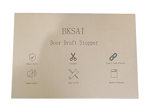 BKSAI Door Draft Stopper for Doors 29-35" No Adhesive Draft Stopper for Bottom of Door Draught Excluder Under Door Wind Blocker Reduce Noise Draught Excluder Sweep Sound Proof(Grey)