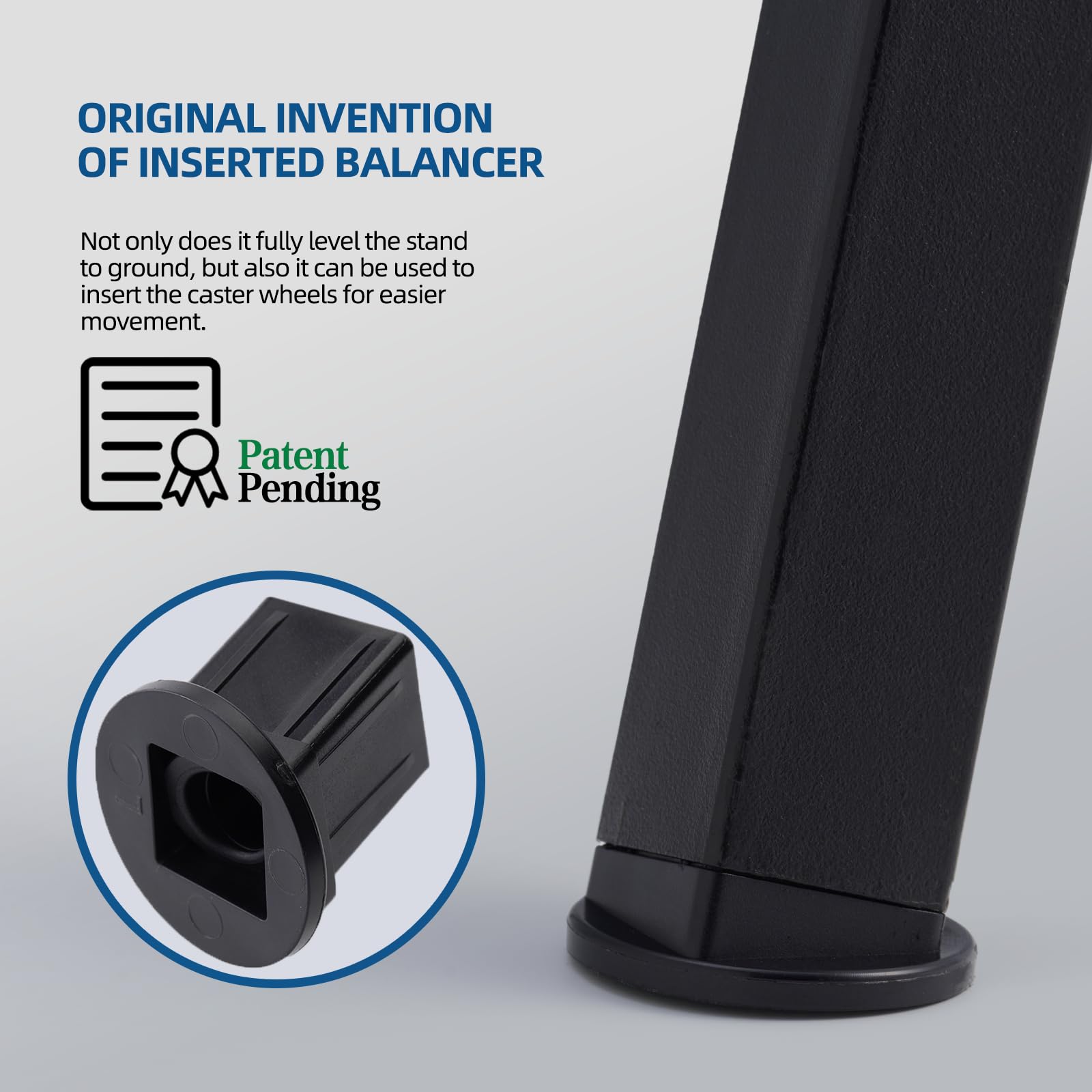 GRILLHOME Inserted Balancers for Blackstone Griddle Stand Which Fit for 22'' or 17'' Table Top Grill, Set of 4, Griddle Accessories to Make The Legs Fully Touch The Ground