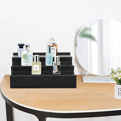 Wood Cologne Organizer for Men - 3 Tier Cologne Stand Perfume Organizer with 3 Hidden Compartments,Perfume Display Holder for Cologne,Mens Organizer Station for Dresser,Beside,Night Stand-Menâs Gift