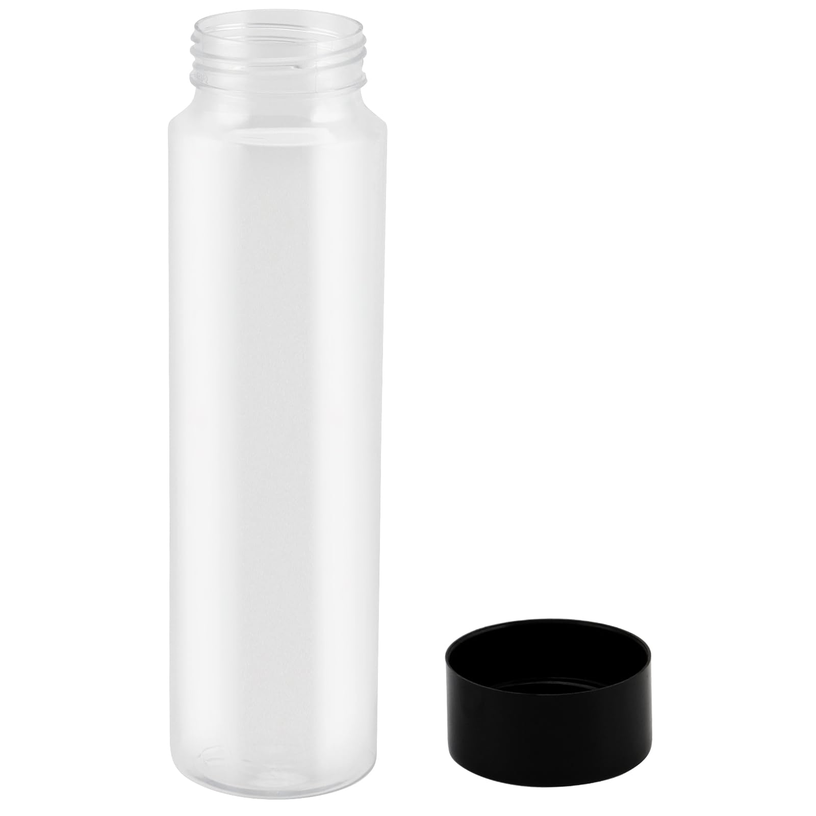 MAHIONG 18 PCS 17 Oz Bulk Empty Sensory Bottles, Plastic Juice Bottles with Caps, Reusable Clear Drink Containers, PET Water Bottles for Juice Milk Homemade Beverages