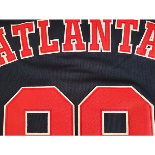 Ouwonkin Men's #99 Baseball Jersey, Women's Baseball Shirts, 90S Hip Hop Short Sleeve Jerseys for Party, Red Blue XL