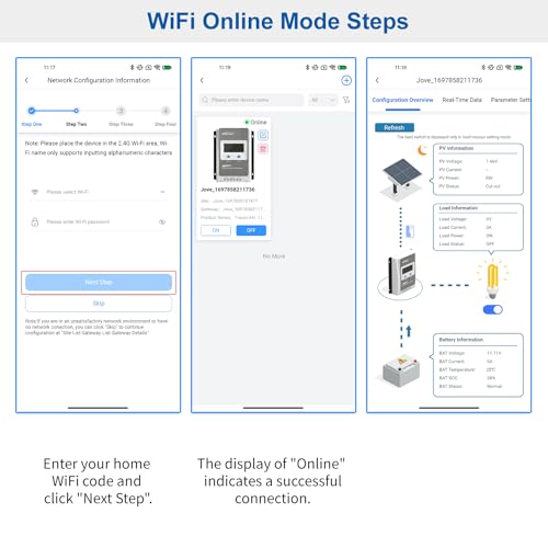 EPEVER WiFi Adapter Accessorry for MPPT Solar Charge Controller APP Remote Monitor (EPEVER-WiFi-2.4G-RJ45-D)