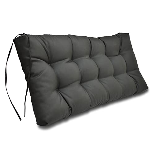 Alurzio Bench Cushion for Outdoor Indoor Furniture, 51.2X19.7Inches,1pc Set, Window Seat Cushions,Thick Recliner Chair Patio Bench Cushion, Machine Washable and Dryer, Waterproof and Durable,Black