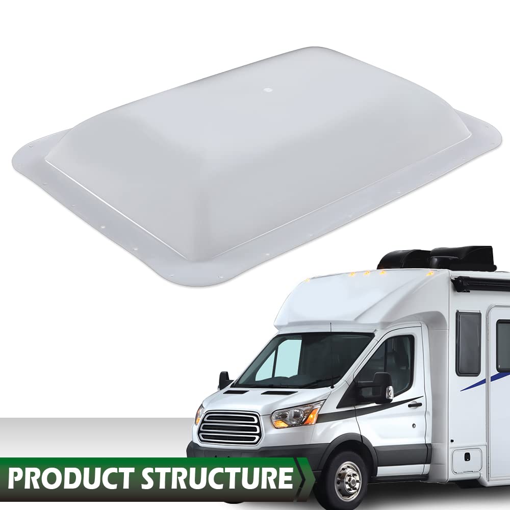 GRAND ORANGE Skylight Cover White 14" X 22" Compatible with RV Camper Food Truck Camper Skylight Food Truck Skylight