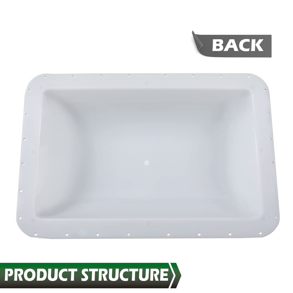 GRAND ORANGE Skylight Cover White 14" X 22" Compatible with RV Camper Food Truck Camper Skylight Food Truck Skylight