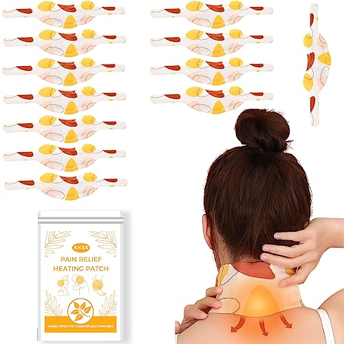KKSS 12PCS Heating Pad,Pain Relief Patches for Neck, Knee, and Upper or Lower Back Pain, Air-Activated Heat Pads for Menstrual Cramps, Stiffness, Sprains, and More, Stick to Skin